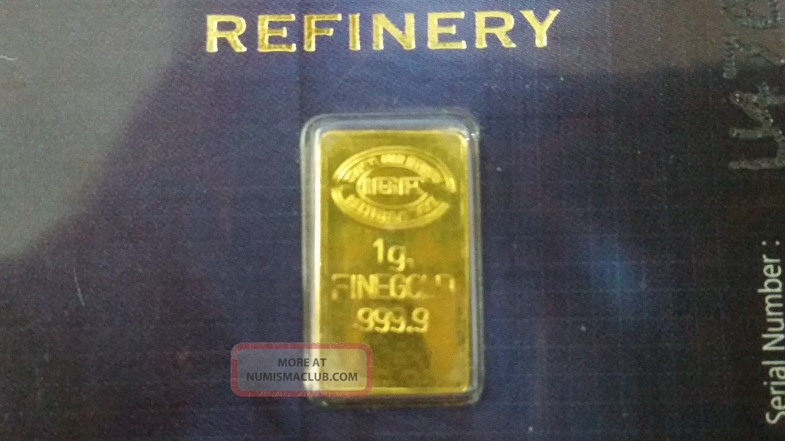 Istanbul Gold Refinery 999. 9 Fine Gold Bar, 1 Gram - - H2130