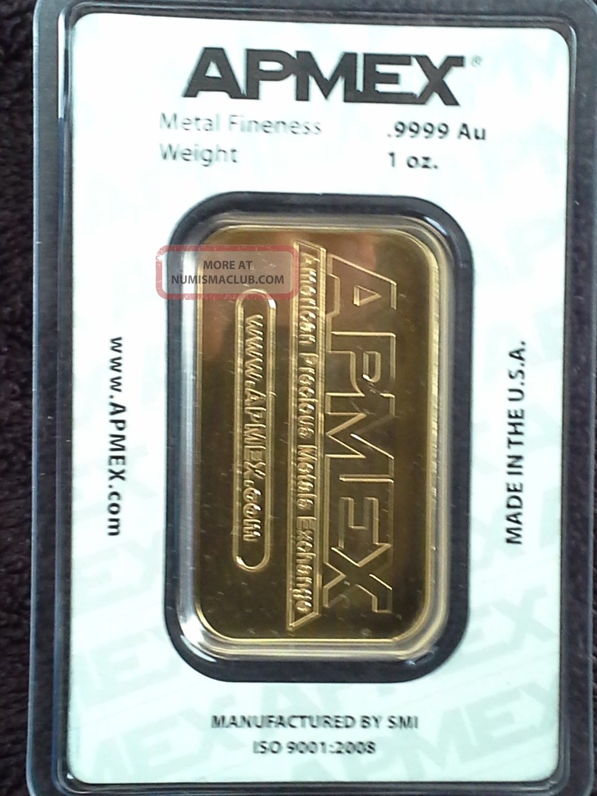 1 Oz Apmex Gold Bar. 9999 Fine In Tamper Evident Packaging