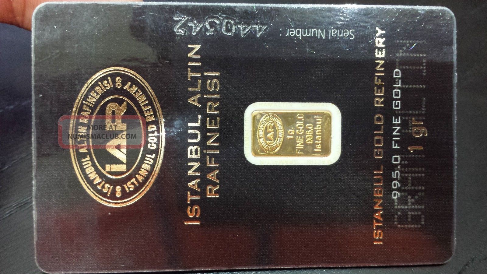 Iar Istanbul Gold Refinery 995. 0 Fine Gold 1. 0 Gram