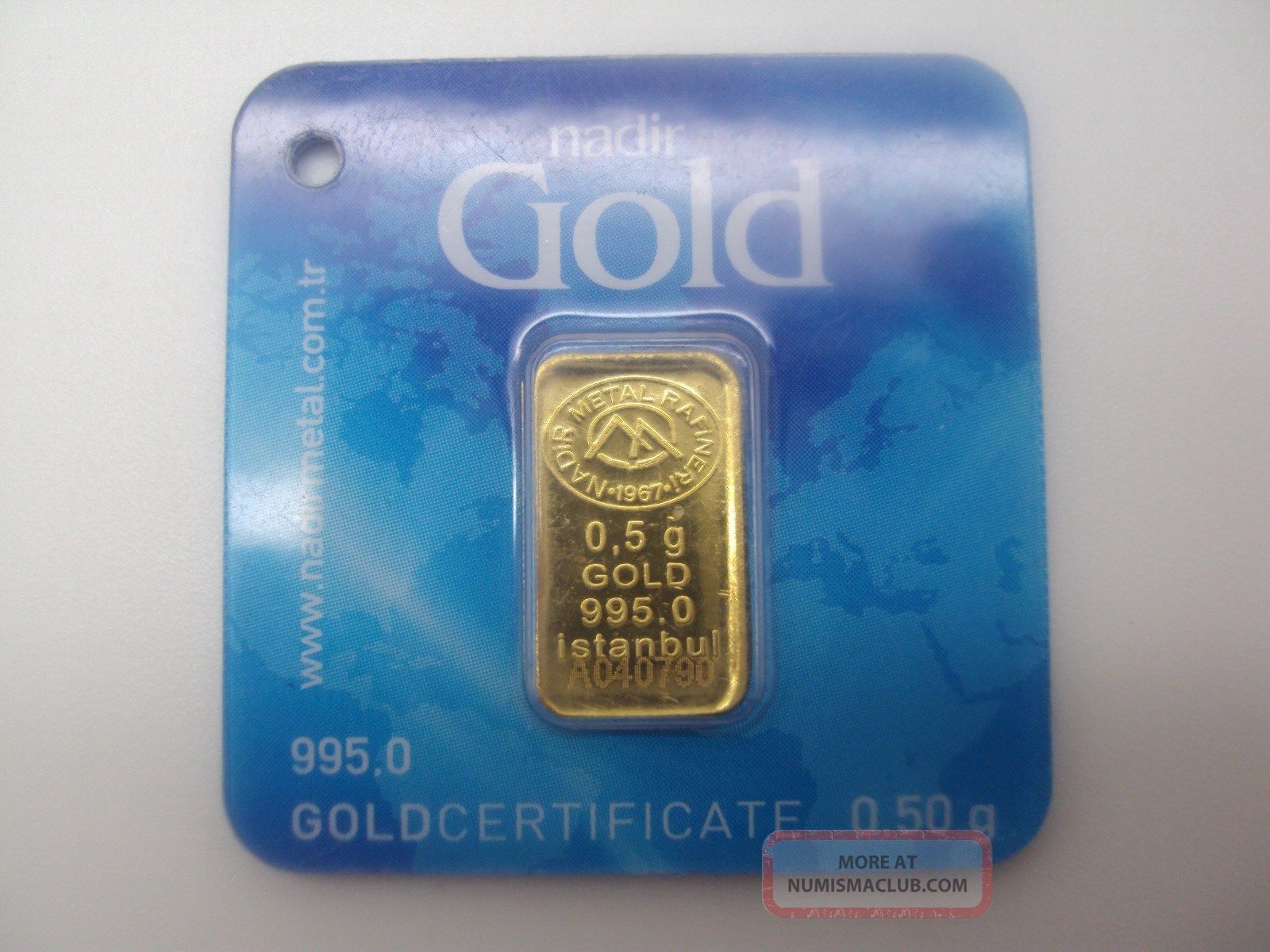 (1/2 Gram) Fine Gold 995/1000 24 K Gold 0, 50 Gram Lmba Certificate ...