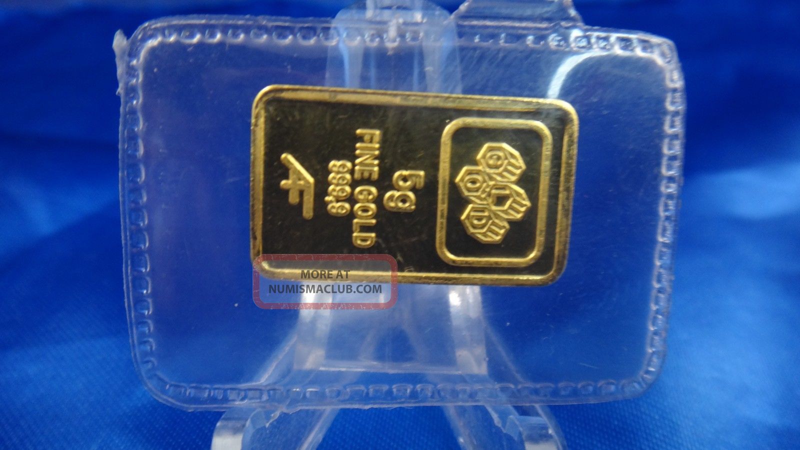 5 Grams Fine Pure Gold 999. 9 Bullion Bar