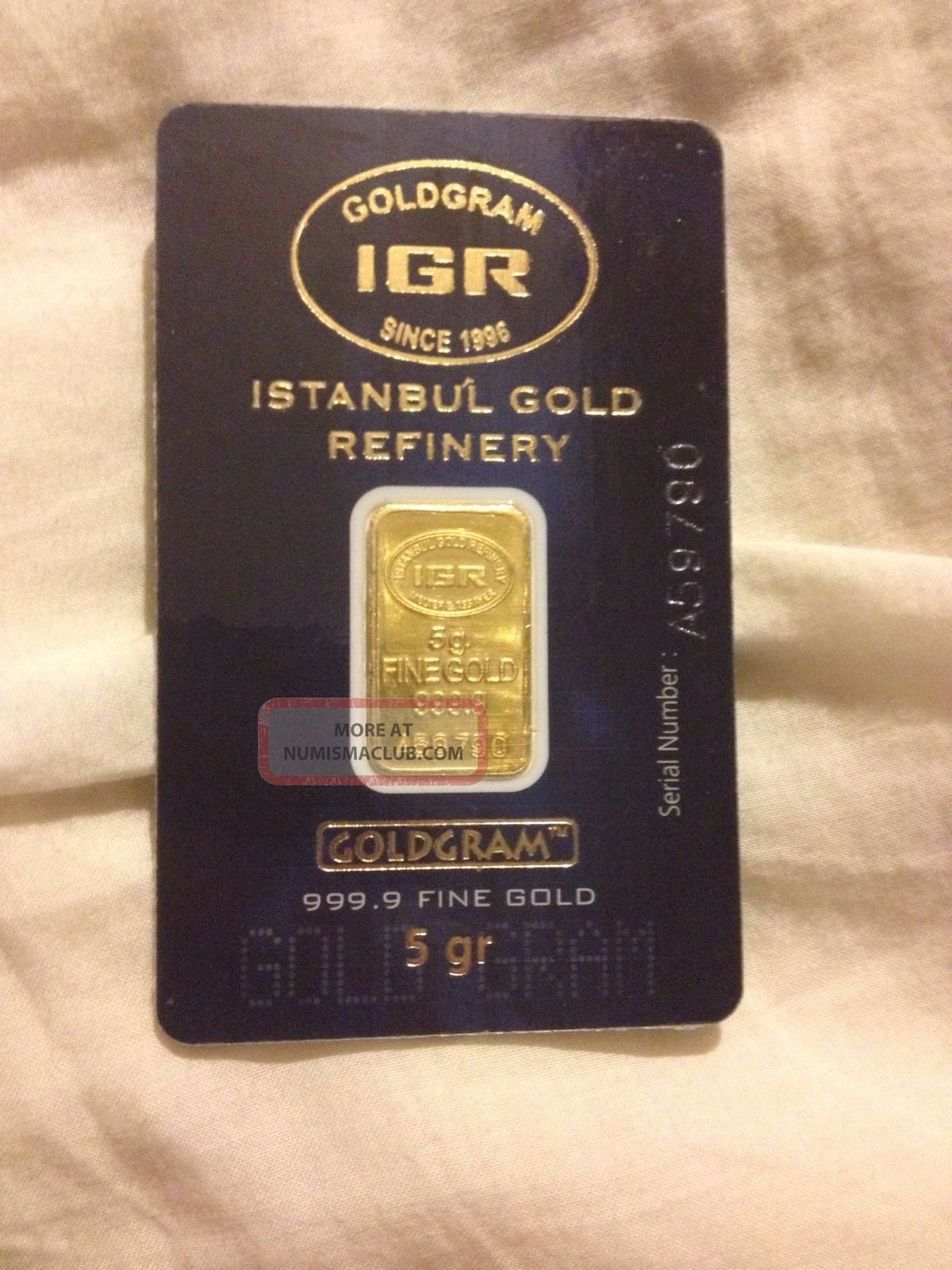 5 Gram. 9999 Igr Gold Bar