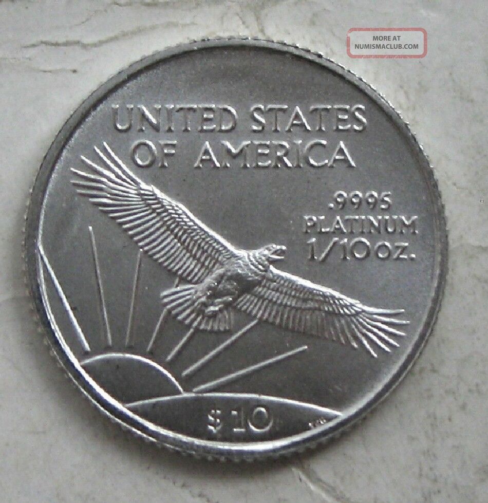 2004 Platinum 1/10th Oz American Eagle. Gem Bu