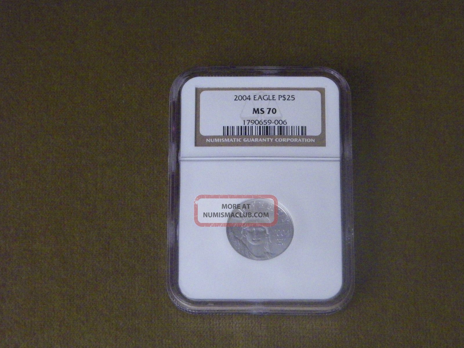 2004 1/4 Ounce American Eagle Platinum Coin - Ngc - Ms70
