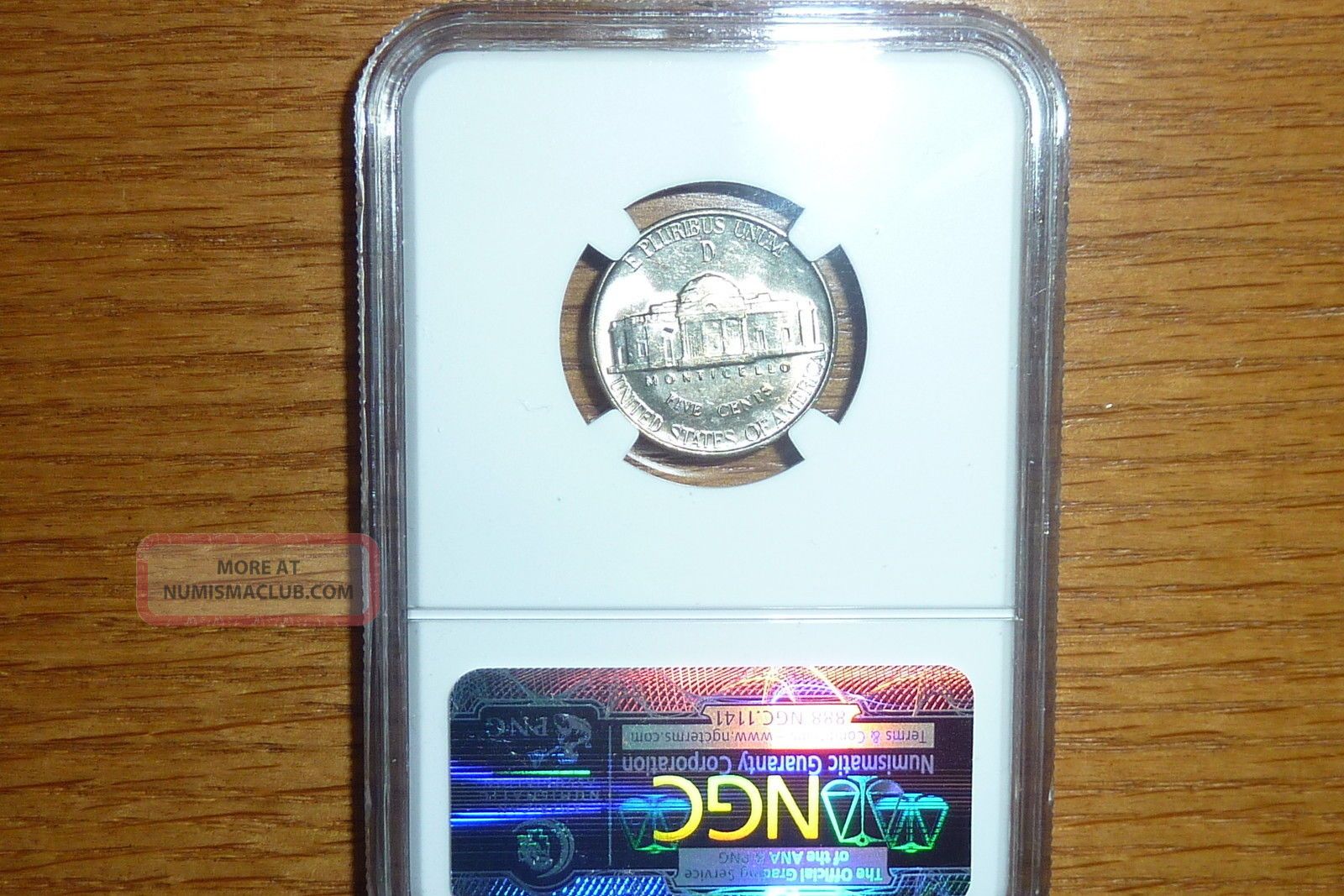1943 D Silver War Time Nickel Ms 64 Ngc