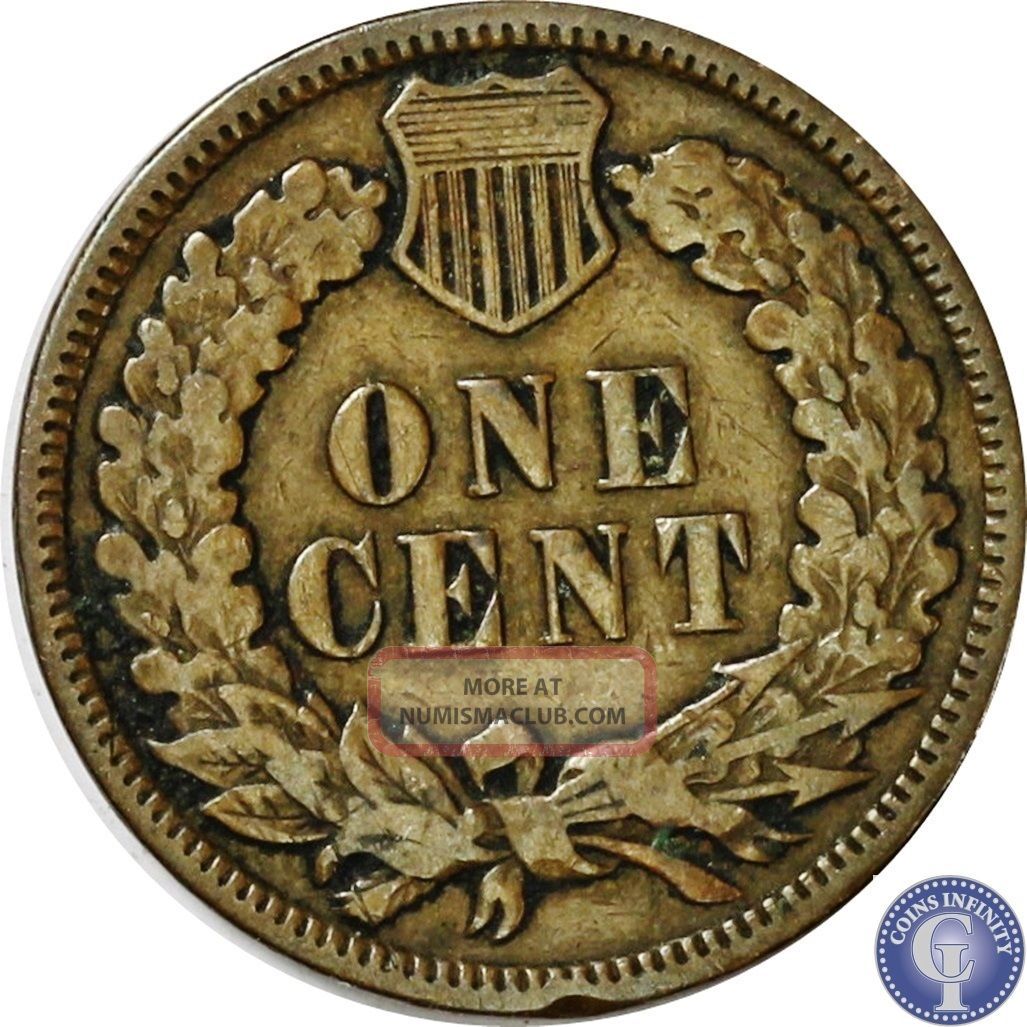 1891 Better Grade Indian Head Cent Rare Copper Us Antique Old Penny 997