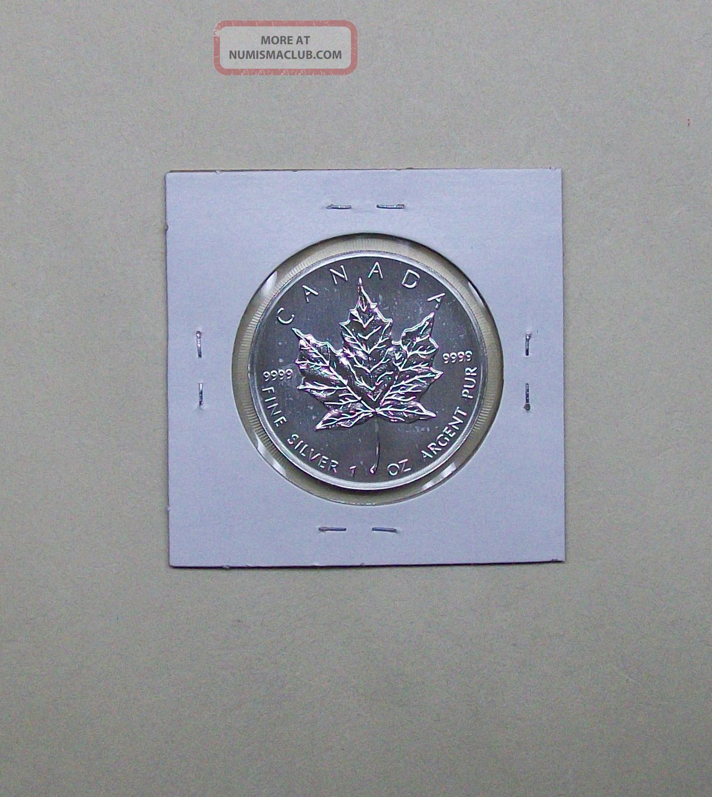 1990 Canada Silver Maple Coin - 1troy Oz.