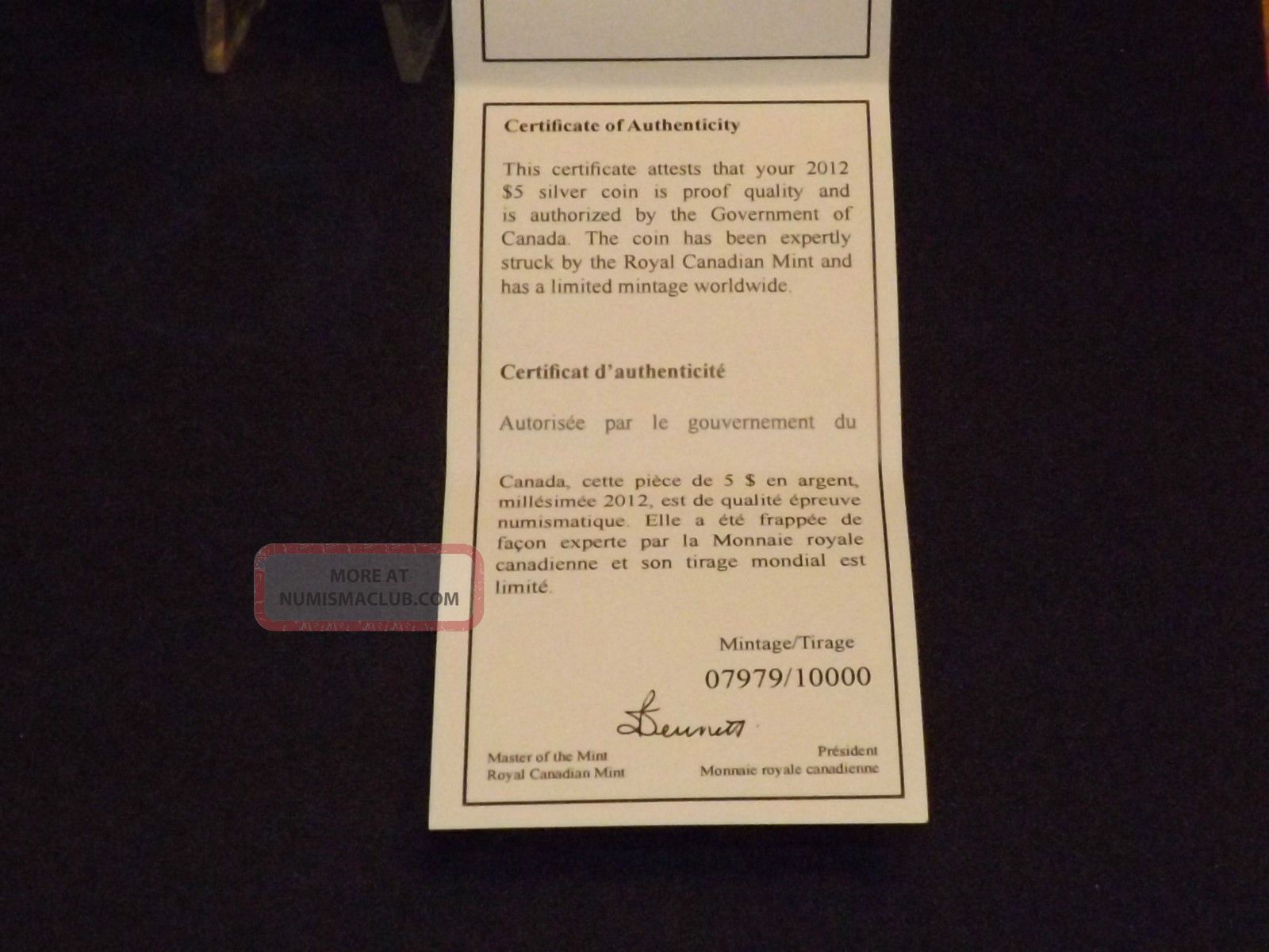 Georgina Pope 2012 Canada Fine Silver $5 Include No Box Worldwide Shipp