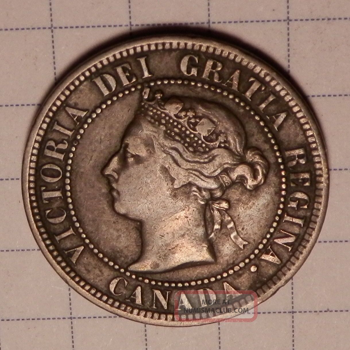 1891 Sdsl Obverse 2 Canada Large Cent - Example Of A Very Scarce Variety