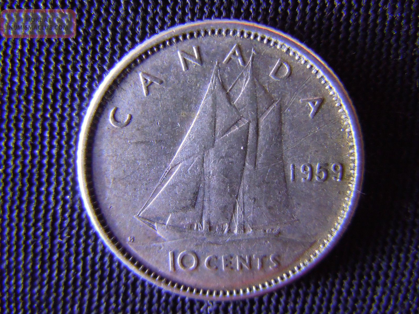 1959 - Canada 10 Cent Coin (silver) - Canadian Dime - World - 22f