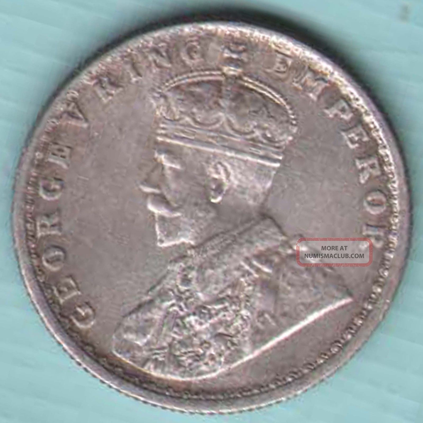 British India - 1934 - Half Rupee - Bombay - Kg V - Rare Silver Coin K - 28