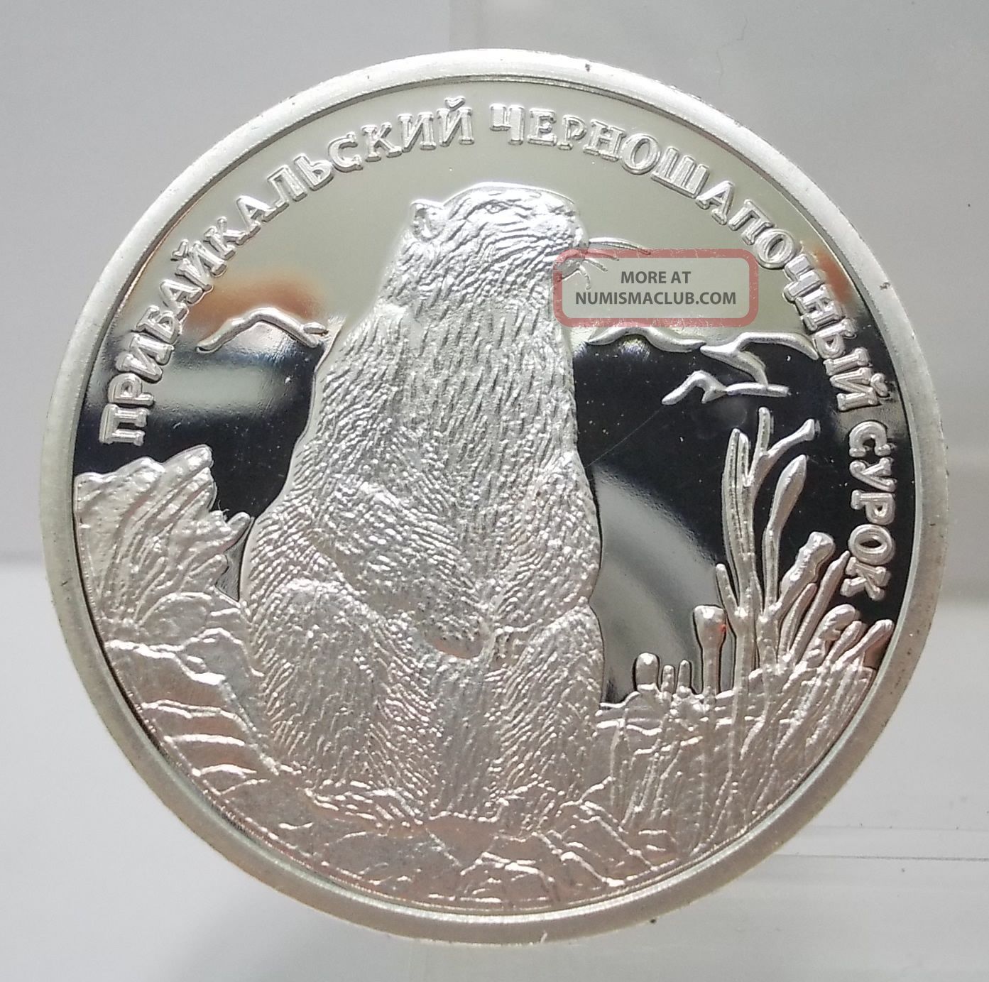 Russia 2008 One Rouble 90 Silver Proof Coin Unc Scarce