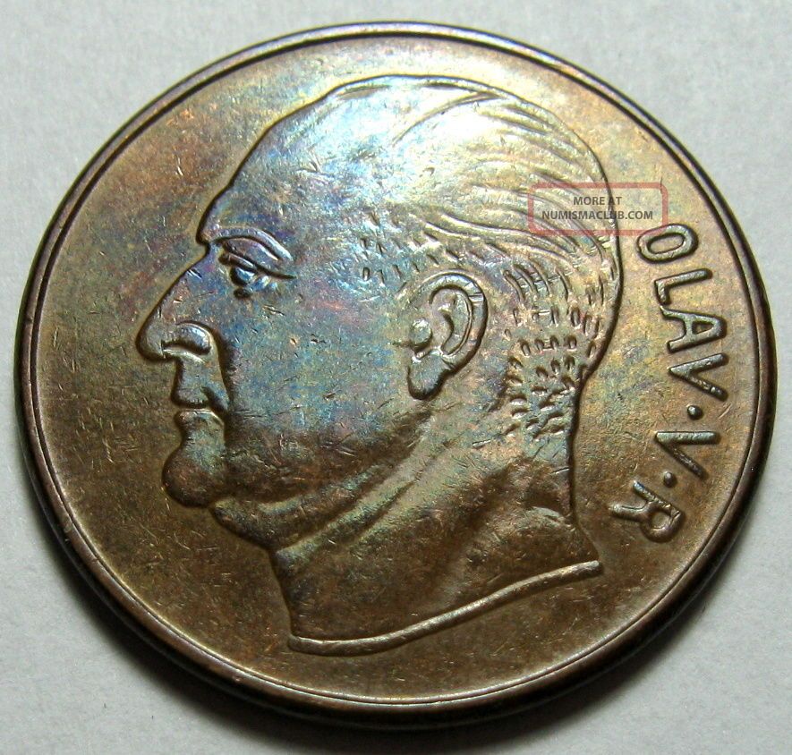 Norway 5 Ore 1959 Coin Km 405 Moose