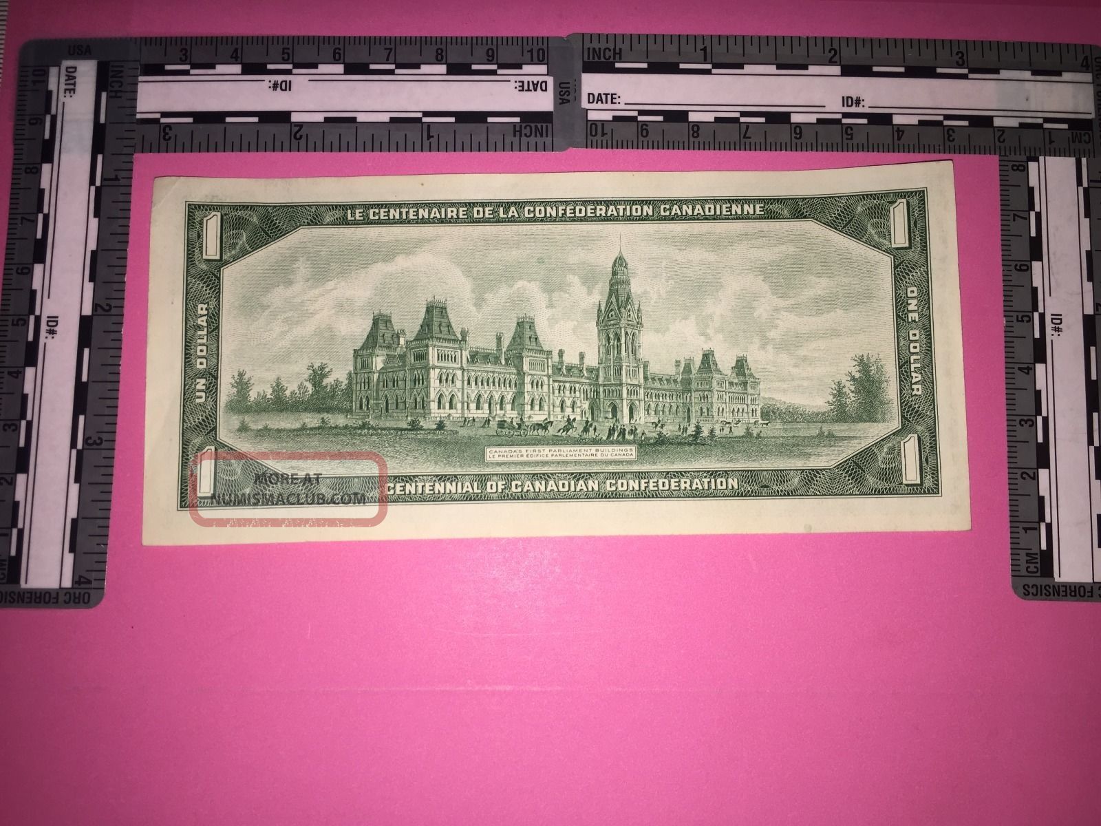 Canada, Ottawa 1967 1 Dollar No Serial Number, 1867 - 1967. Circulated ...