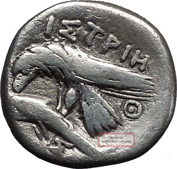 Istros In Thrace Gemini Dioscuri 400bc Ancient Silver Greek Coin Eagle ...