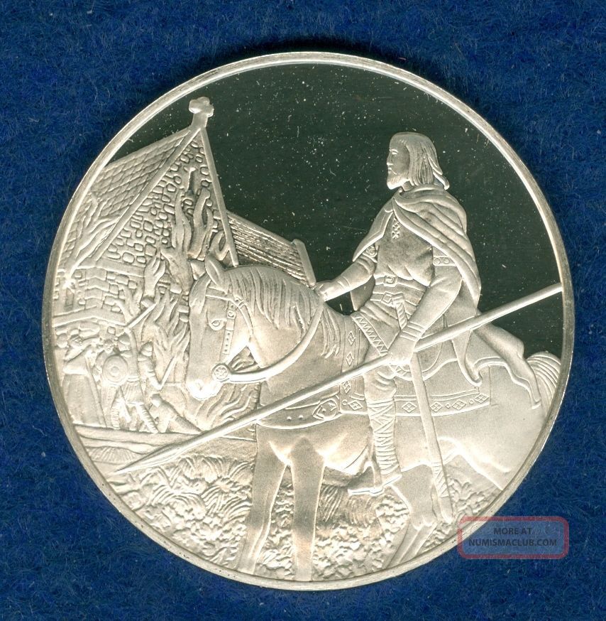 20th Century British Silver Medal Issued To Commemorate Hereward The Wake