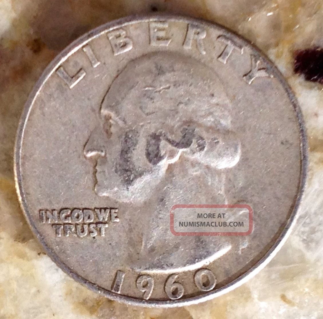 1960 D Washington Quarter Denver 90 Silver Coin