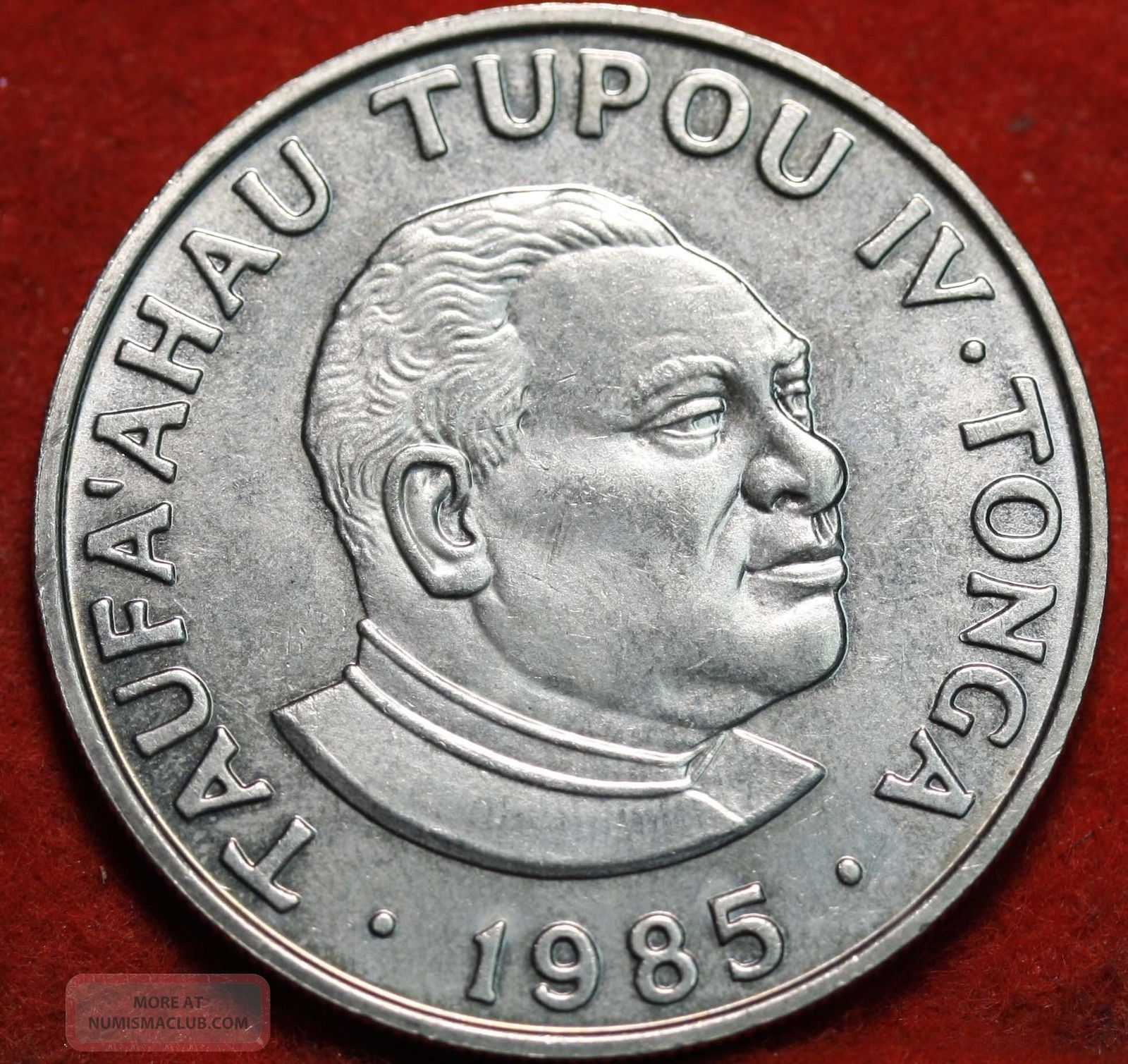 Uncirculated 1985 Tonga 50 Seniti Foreign Coin S/h