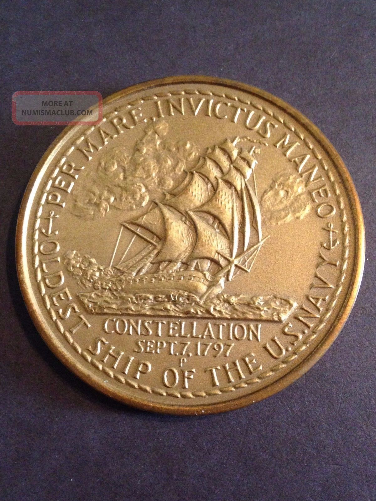 Centennial Diamond Jubilee - Oldest Ship In The Us Navy Medal ...