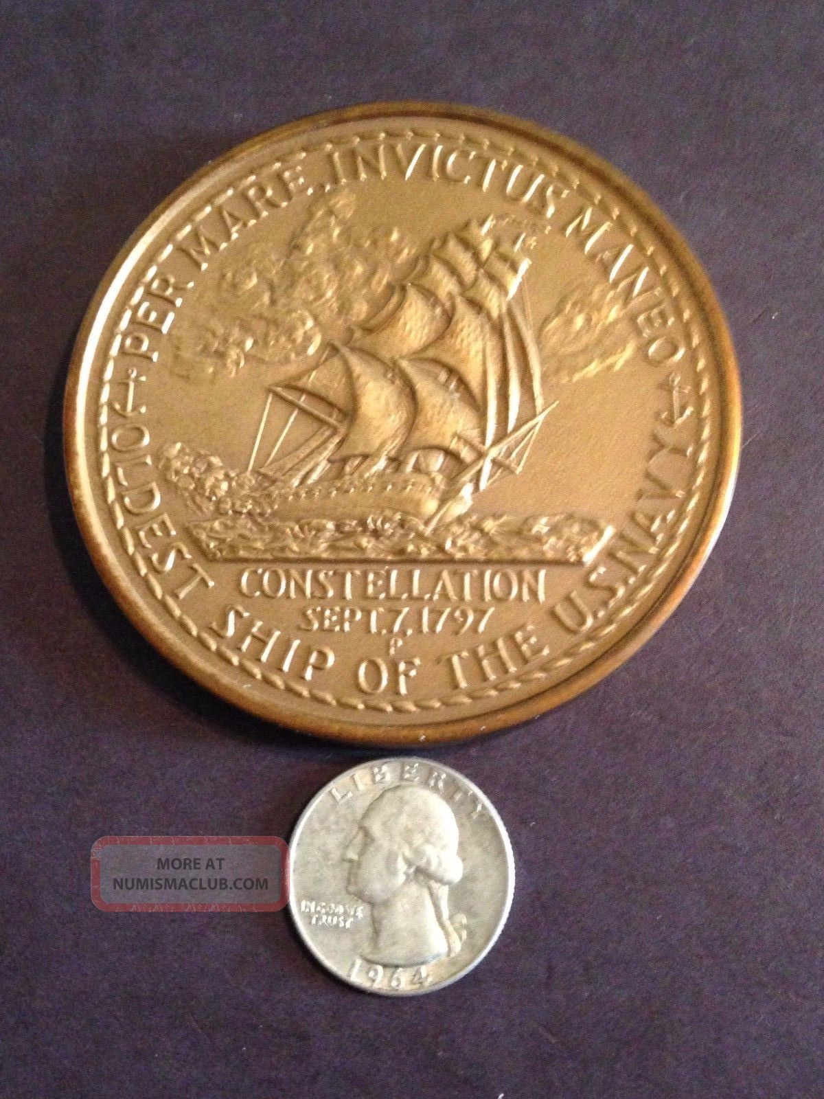 Centennial Diamond Jubilee - Oldest Ship In The Us Navy Medal ...