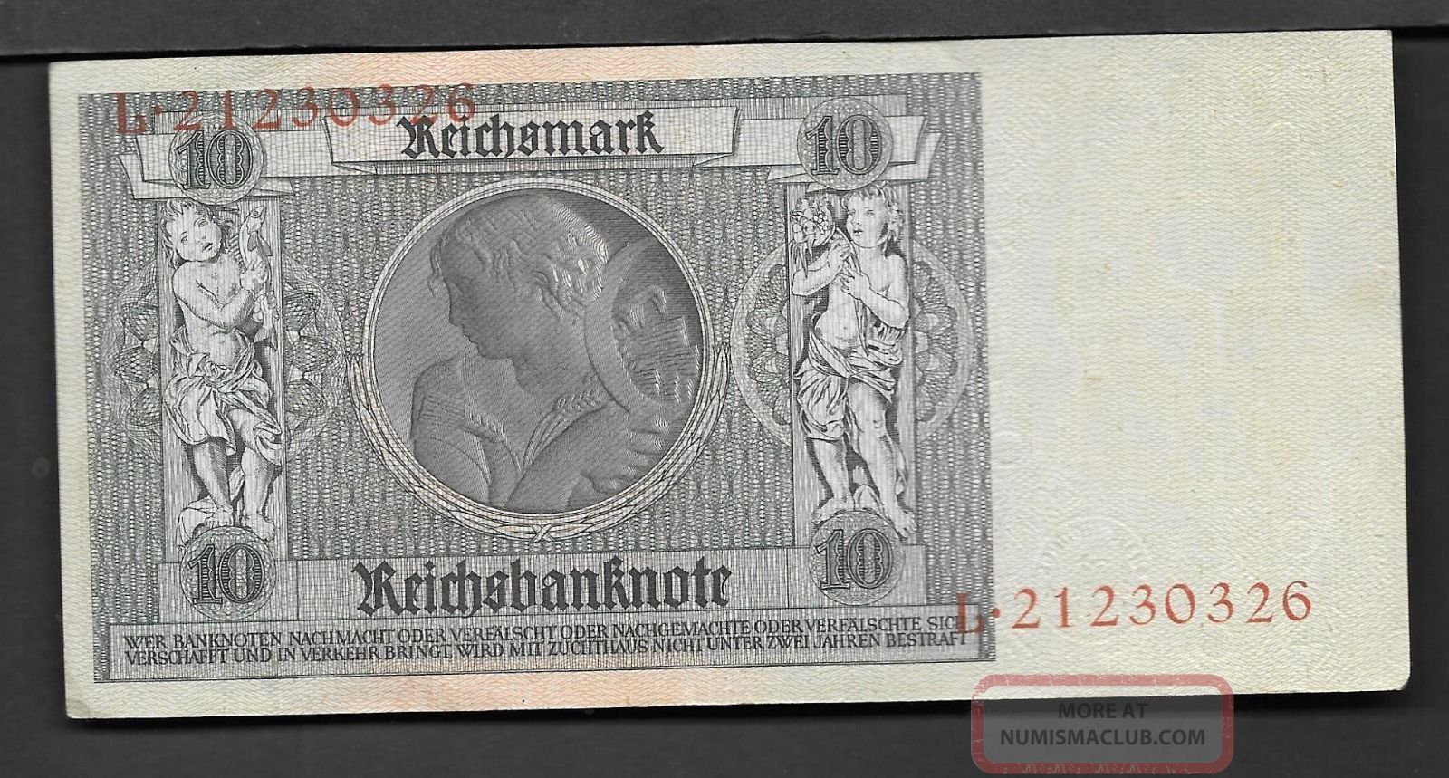 Germany - 10 Reichsbanknote 1929 Banknote Circulated Very Fine