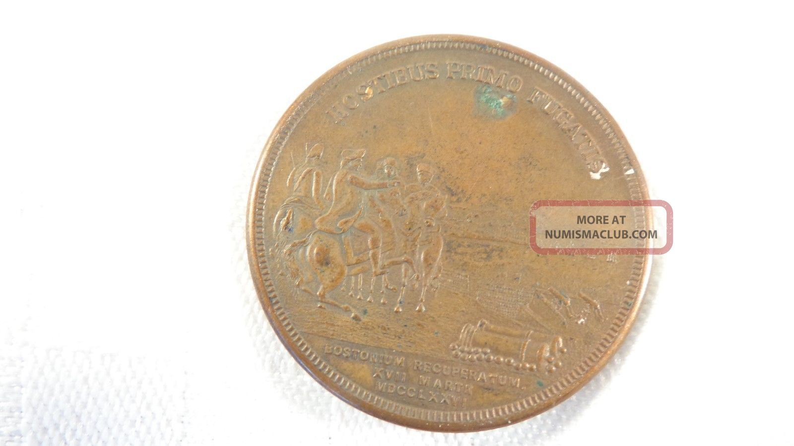 1901 125th Anniversary Evacuation Of Boston Bronze Souvenir Medal Coin