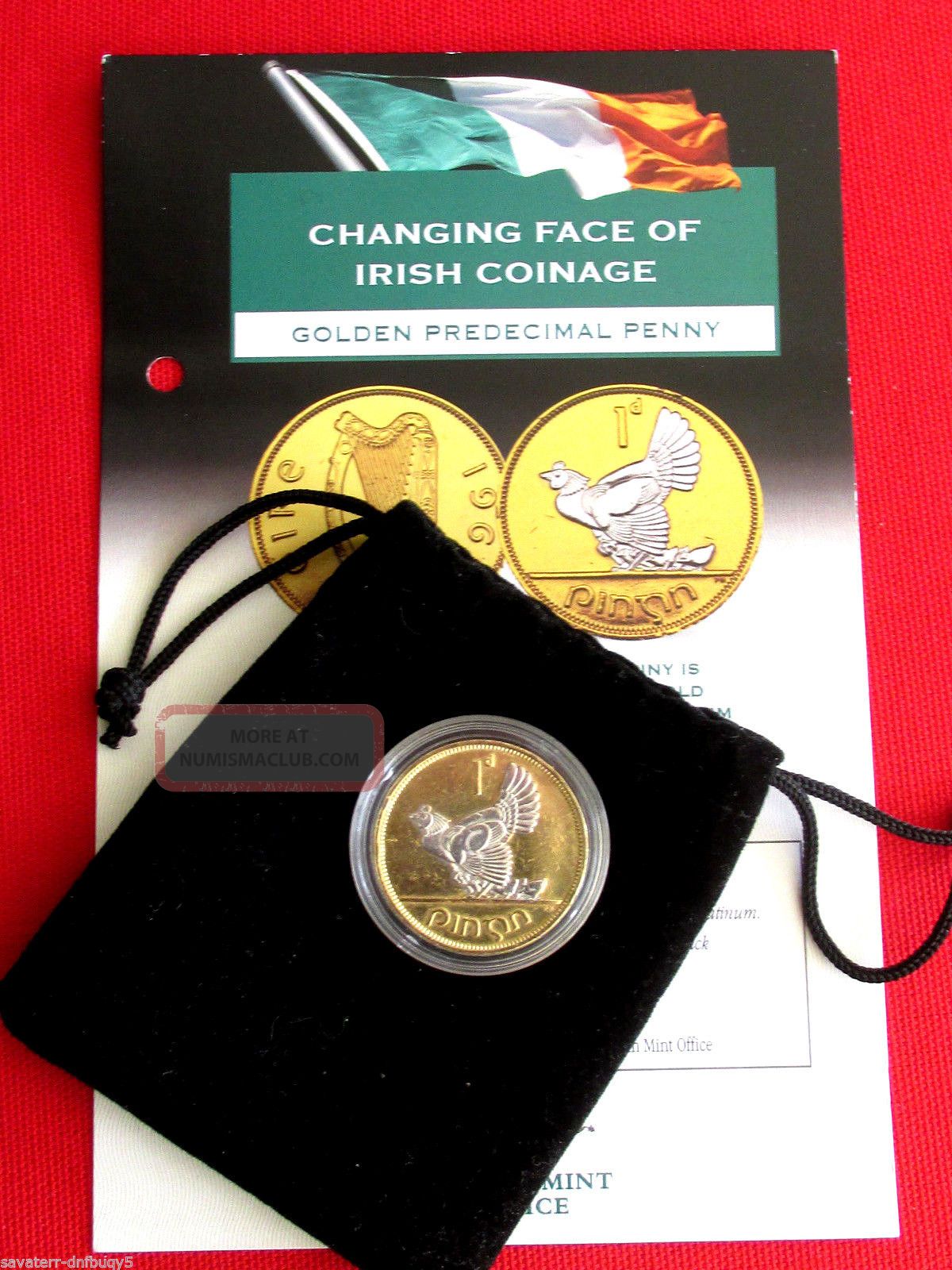 Irish Penny Platinum & 24k Pure Gold Layered Proof