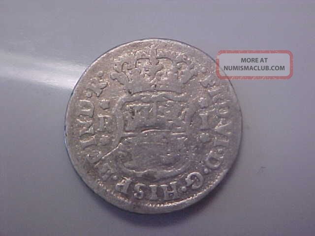 Mexico 1 Real, 1752 Spanish Colonial Silver Coin 30