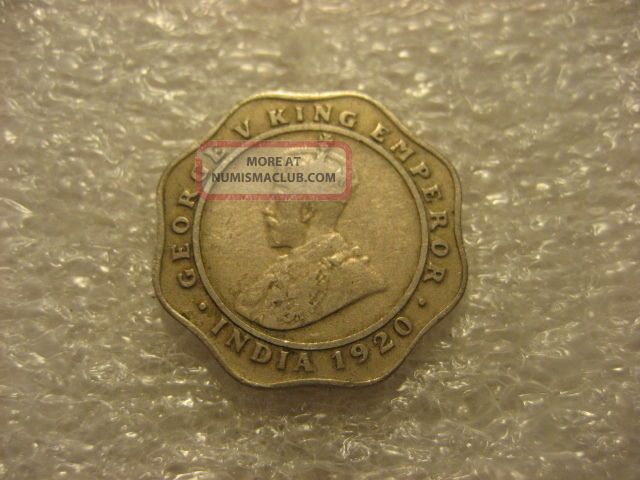 Coin British India 1920 4 Annas