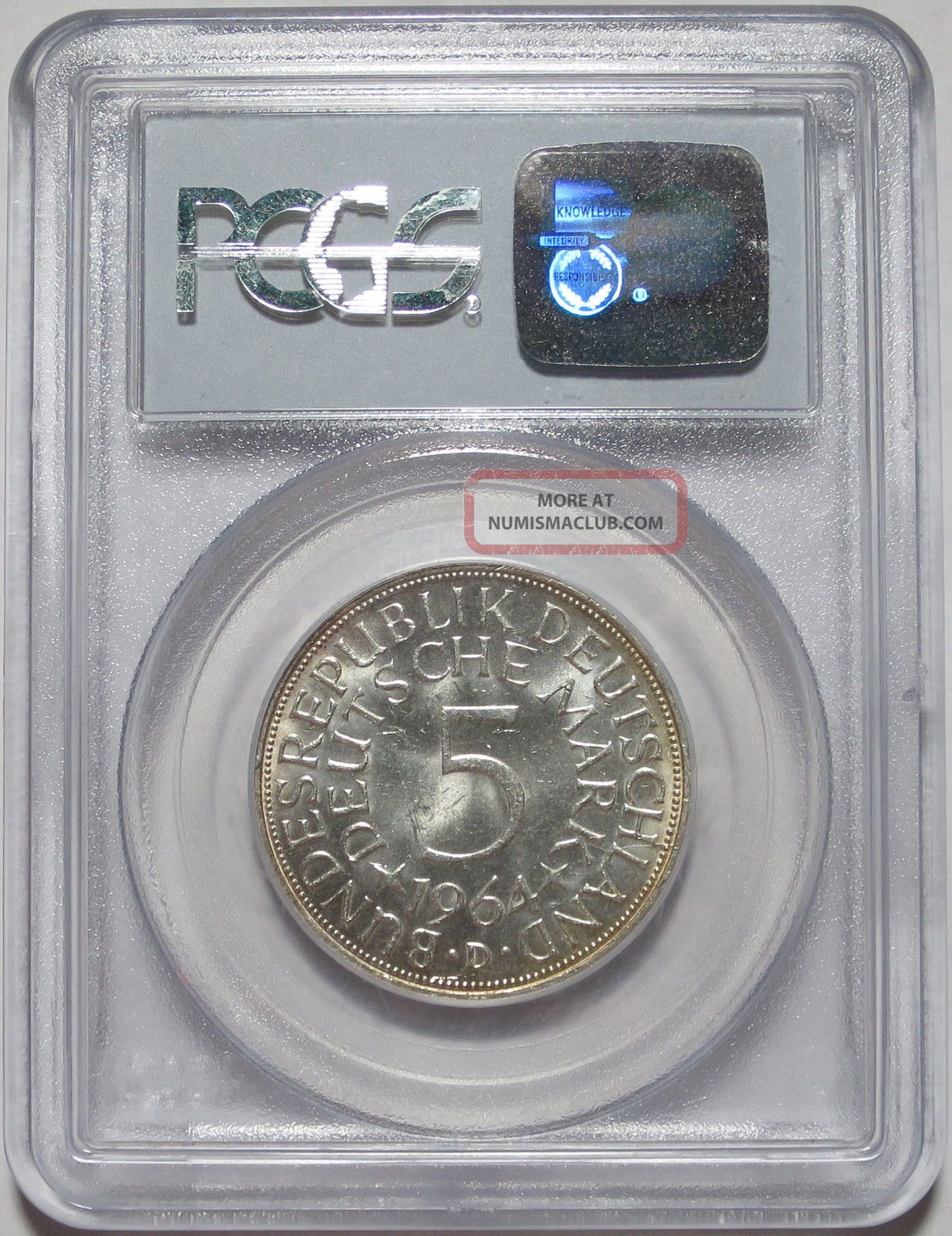 West Germany 1964 - D 5 Mark Pcgs Ms - 63