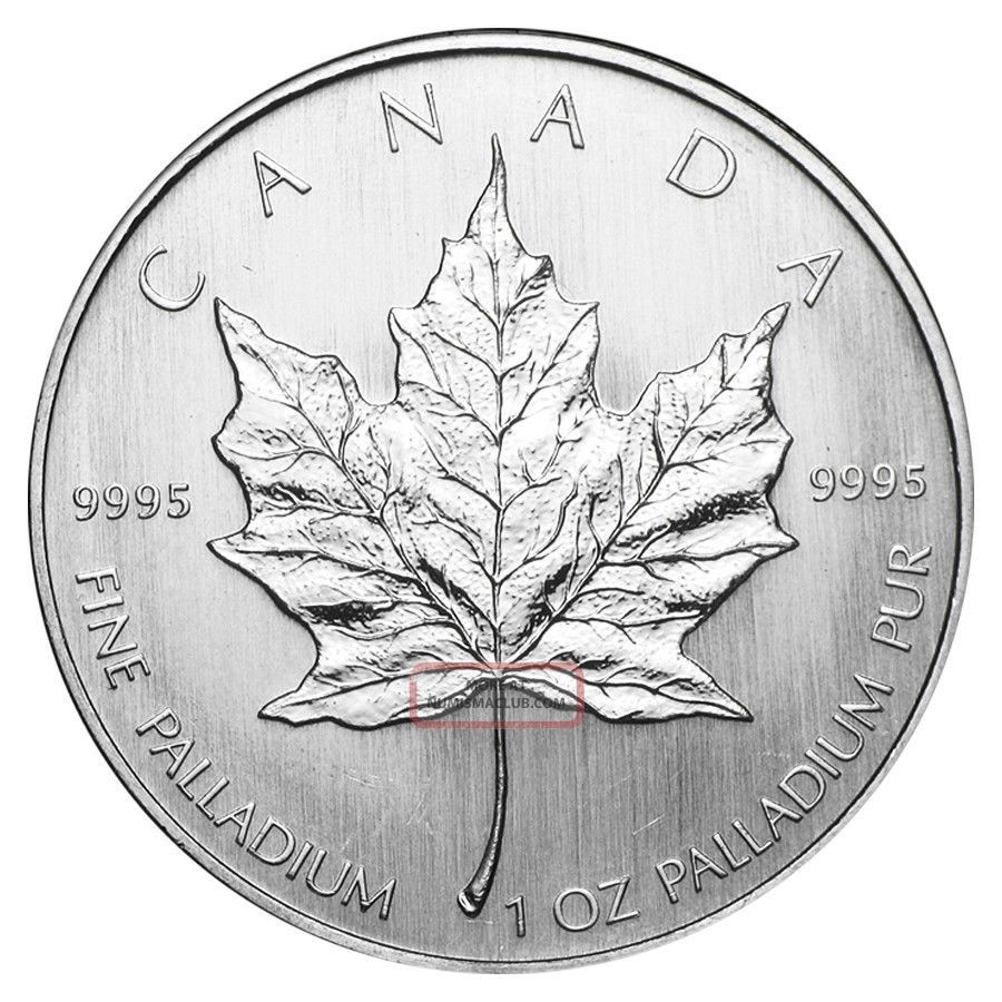 2005 1 Oz Palladium Canadian Maple Leaf (inaugural Issue)