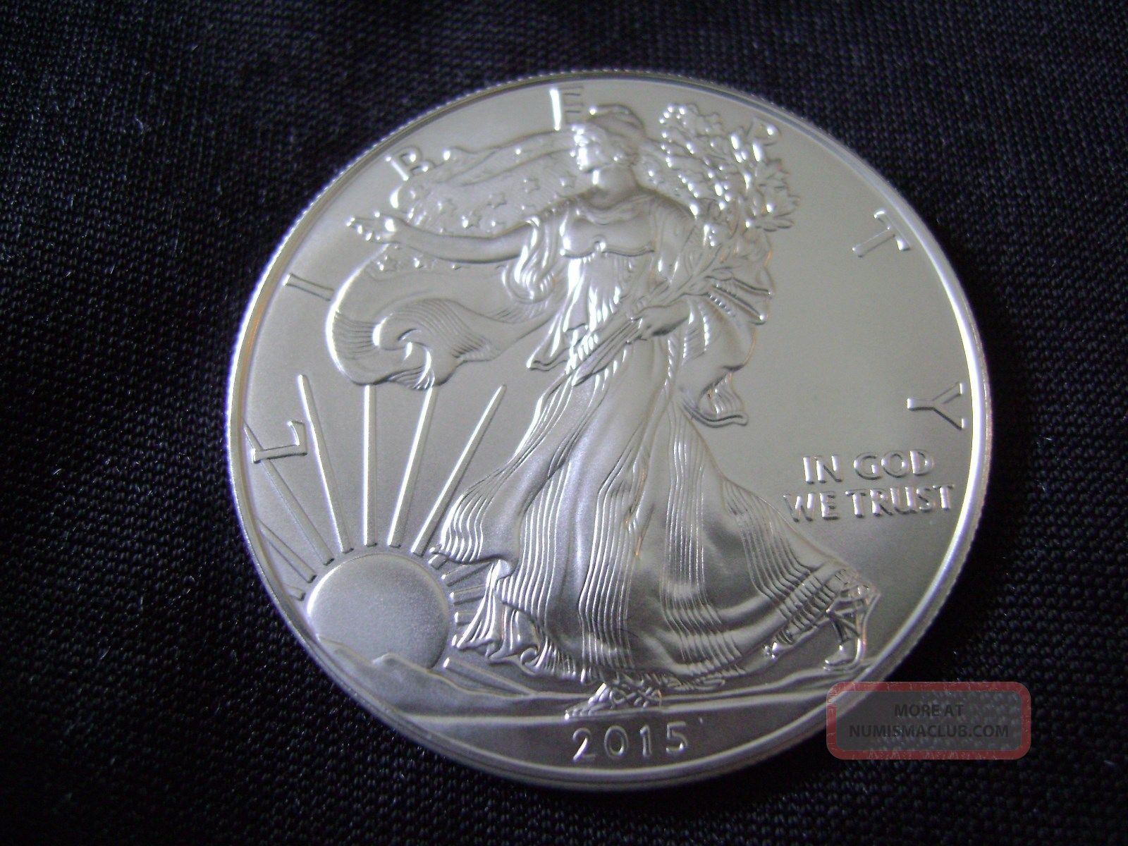 2015 Silver Us Eagle Dollar Coin 1oz Fine Silver Bullion Uncirculated