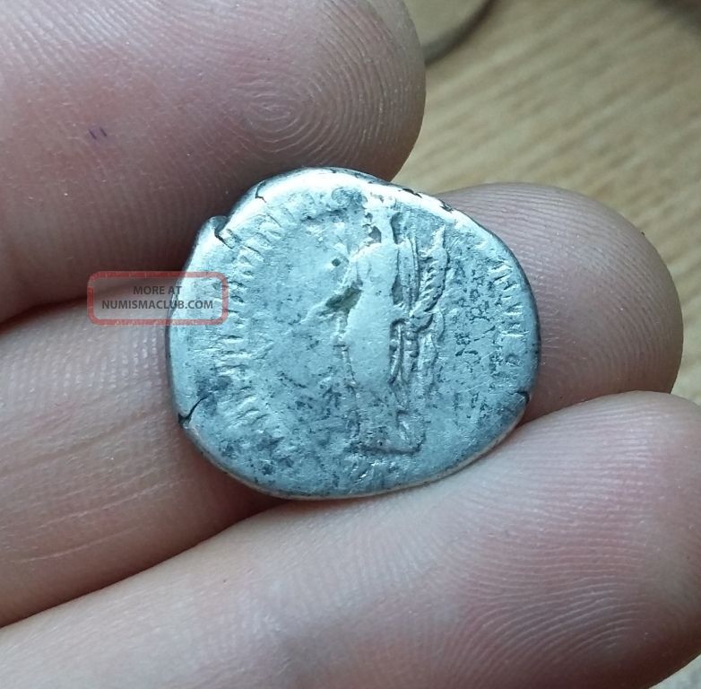 Antique Coin Silver Hadrian Roman Denarius Ad 138 - 161 0686 Ca