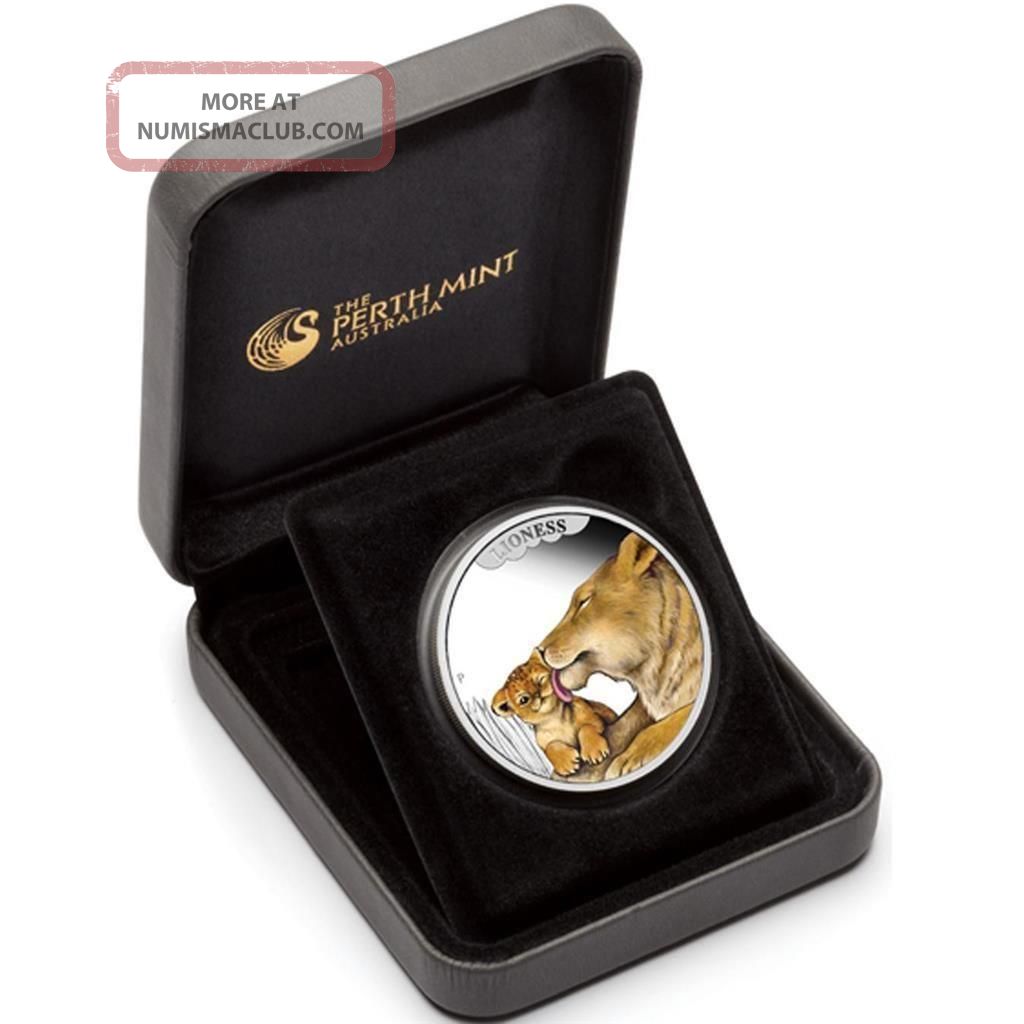 Tuvalu 2014 50c Mother´s Love Lioness And Cub 1/2 Oz Limited Silver Coin