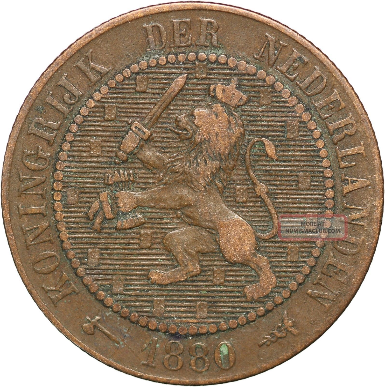 Netherlands 2 1 2 Cent 1880 Netherlands 2 1 2 Cent 1880