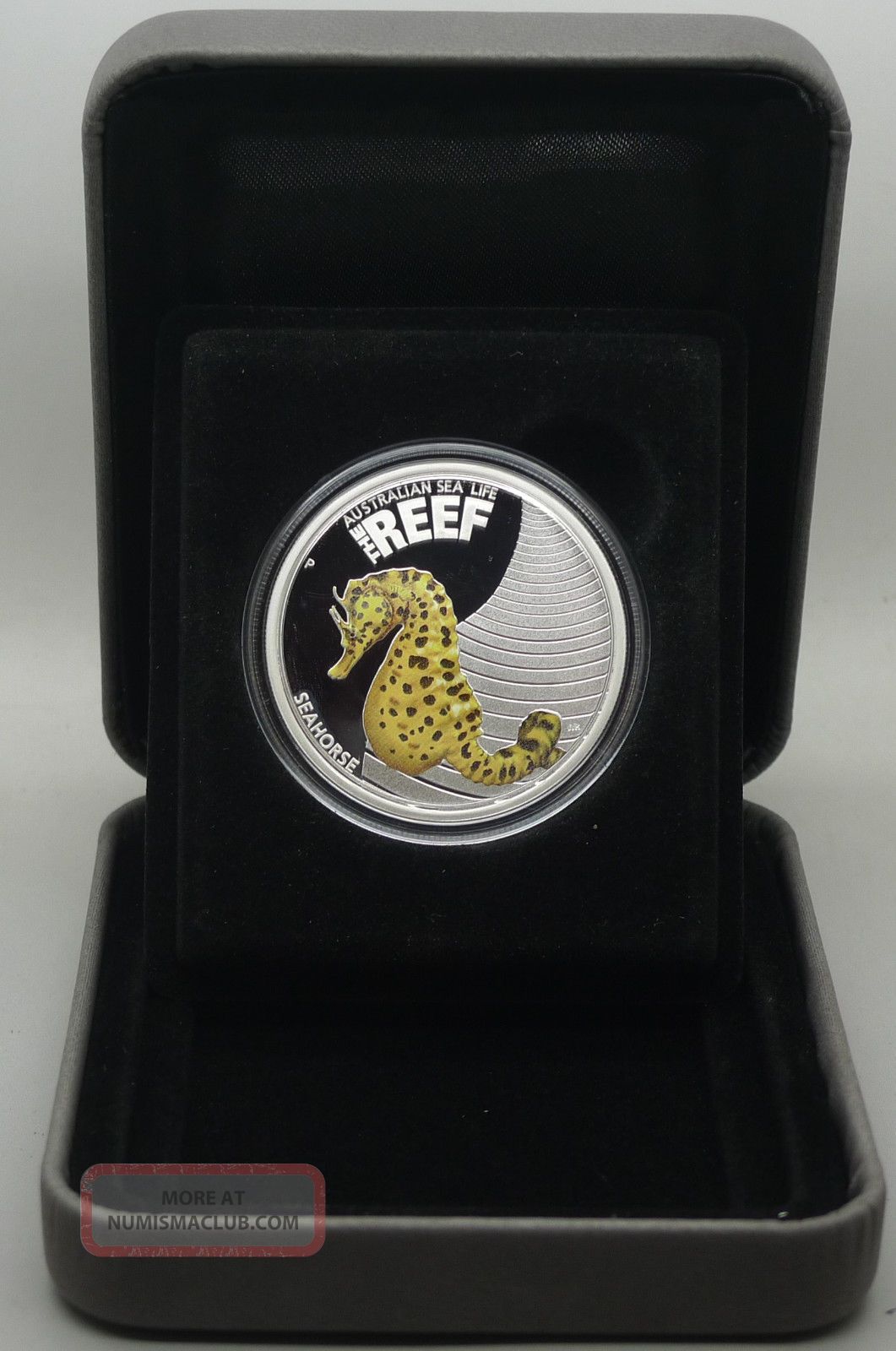 2010 Australia Sea Life The Reef Sea Horse 1/2oz Silver Proof Coin
