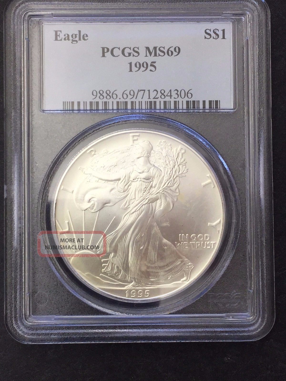 1995 Silver American Eagle (pcgs Ms - 69)