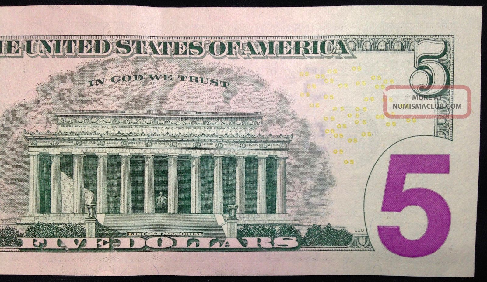 2013 $5 Five Dollar Bill, Uncirculated Us Currency Note, Frb L San ... 2013 $5 Five Dollar Bill, Uncirculated Us Currency Note, Frb L San ...
