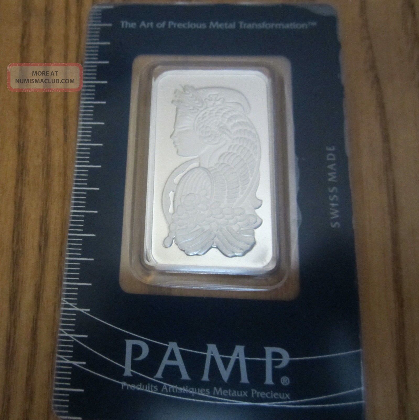 Pamp Suisse 1 Troy Oz. 9995 Platinum Bar - W/assay Lady Fortuna C002890