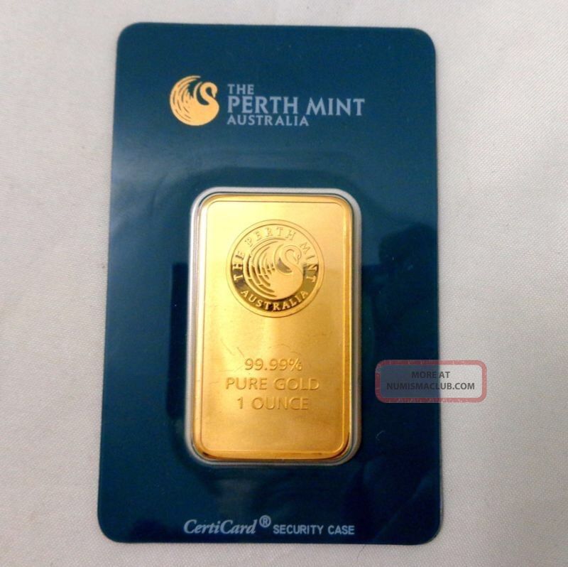 Perth 1 Oz 24 Karat Gold Bar Perth 1 Oz 24 Karat Gold Bar