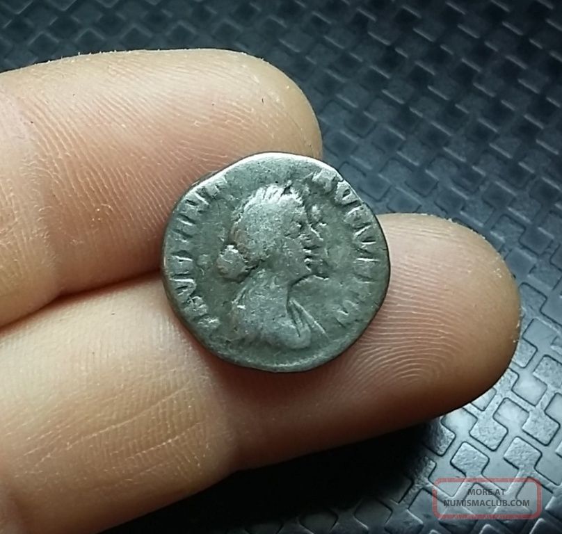 Antique Coin Silver Faustina Junior Roman Denarius 161 - 175 A. D 0328. Ca