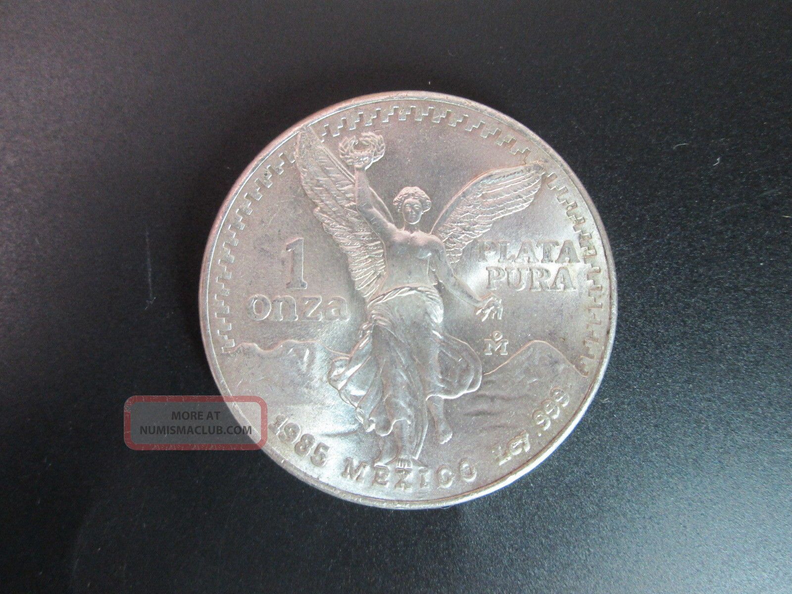 1985 Mexico / Mexican Libertad 1 Onza. 999 Silver Round Bullion / Coin