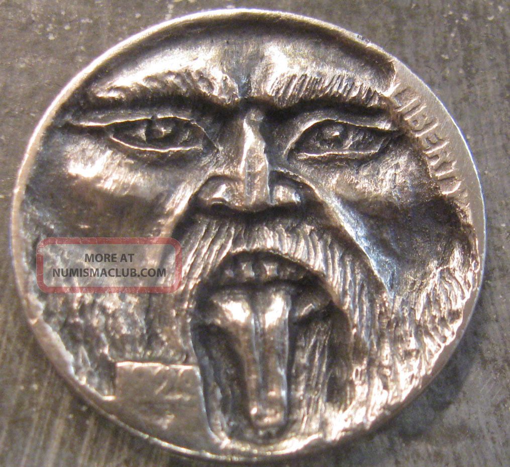 Hobo Nickel, Miniature Metal Carving, I Love Carving Faces 3