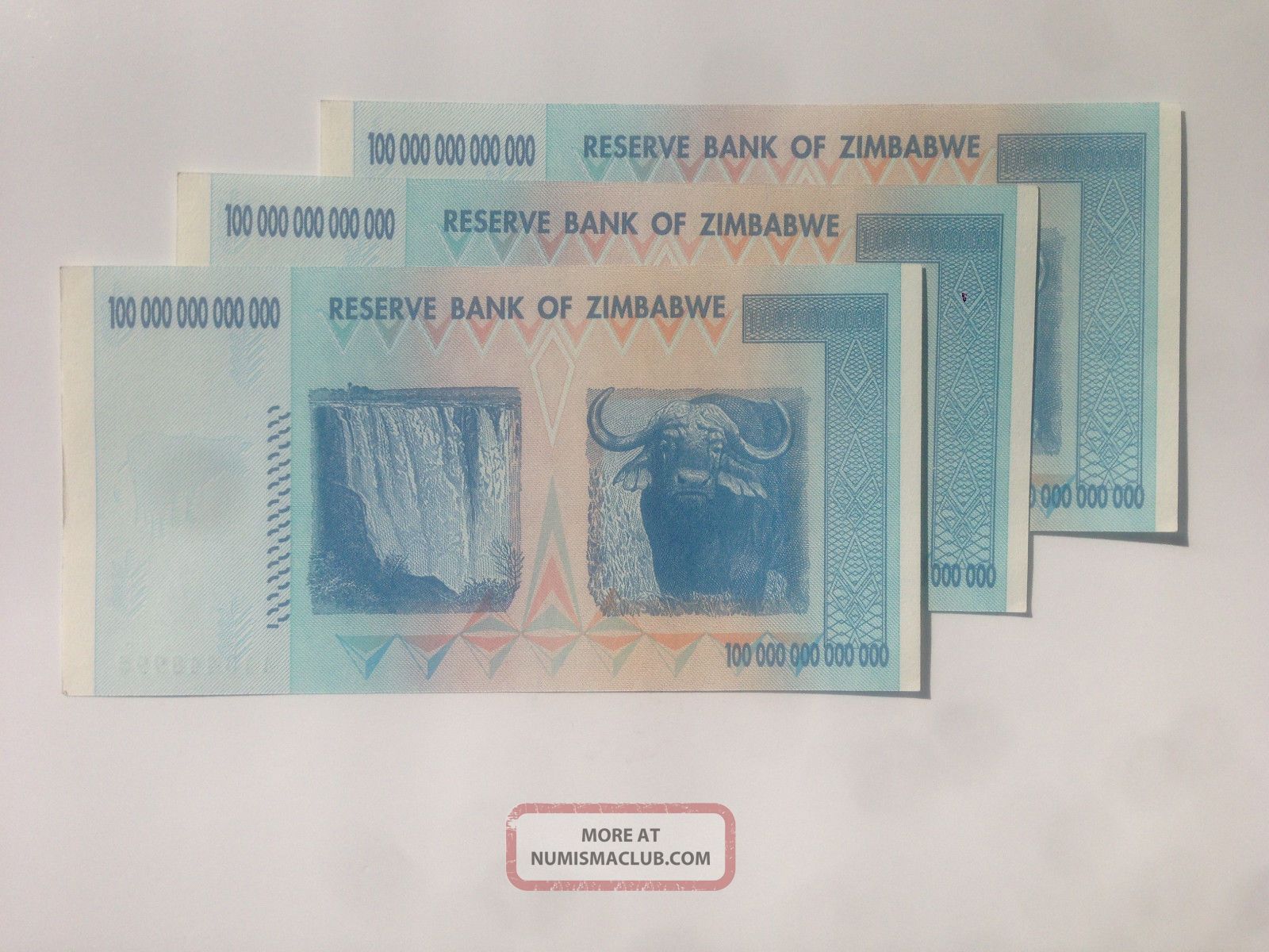 $100 Trillion Dollars Aa 2008 Unc World ' S Largest Currency Bill Zimbabwe
