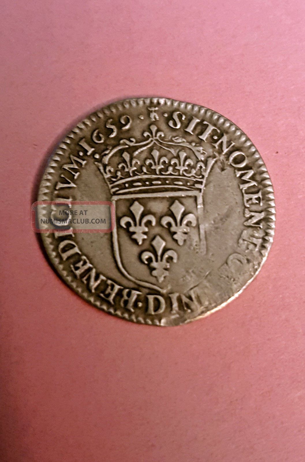 A19; Medieval Europe: France. Louis Xiv (1643 - 1715). 1/12 Écu Silver Coin