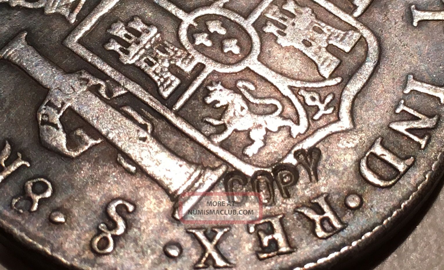 1786 Silver Da 8 Reales Carolus Iii Spanish Colonial Dollar. Repro ...