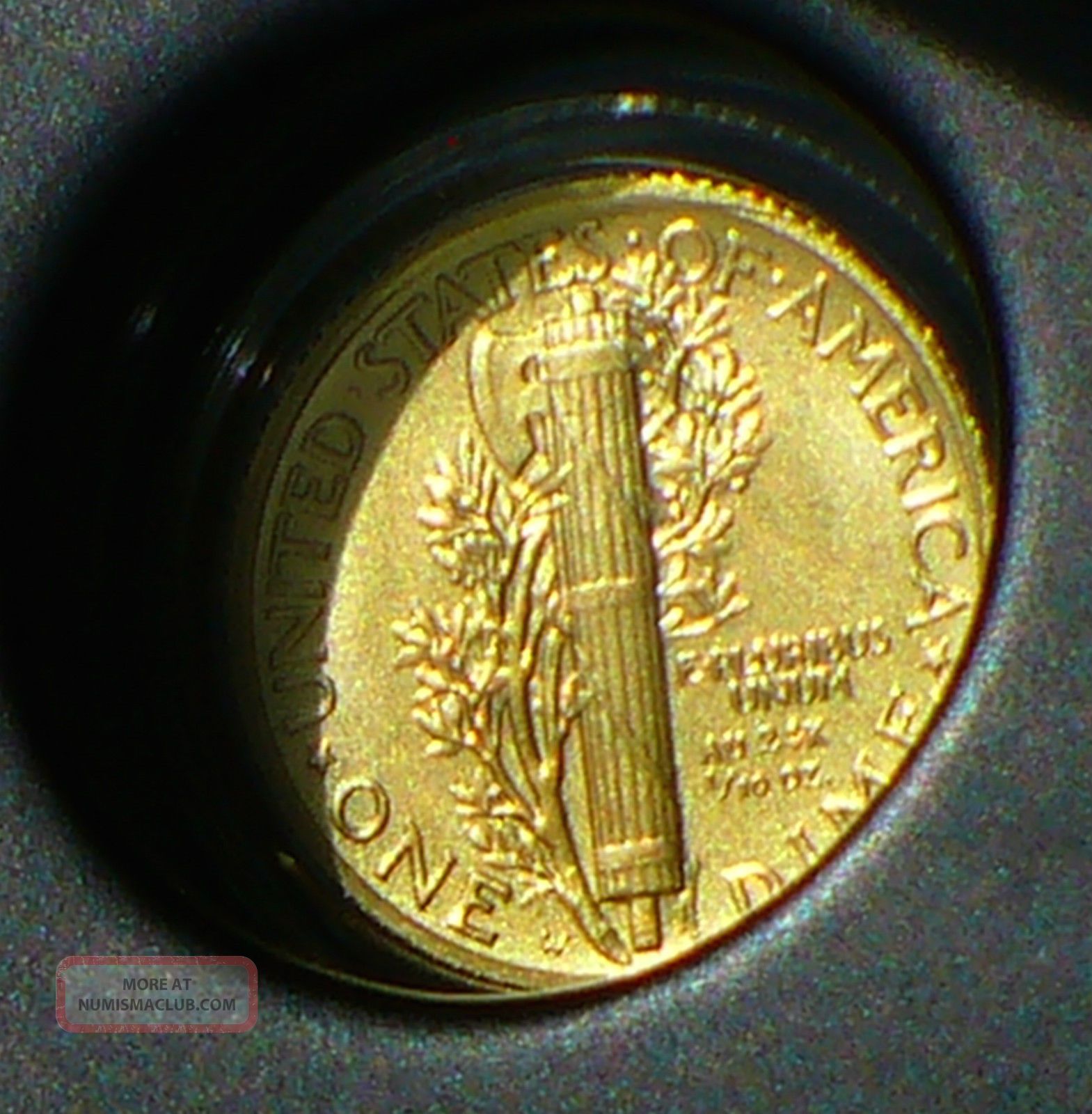 2016 Mercury Gold Dime 1/10 Oz Pure Gold Centennial Hottest Coin Of The ...