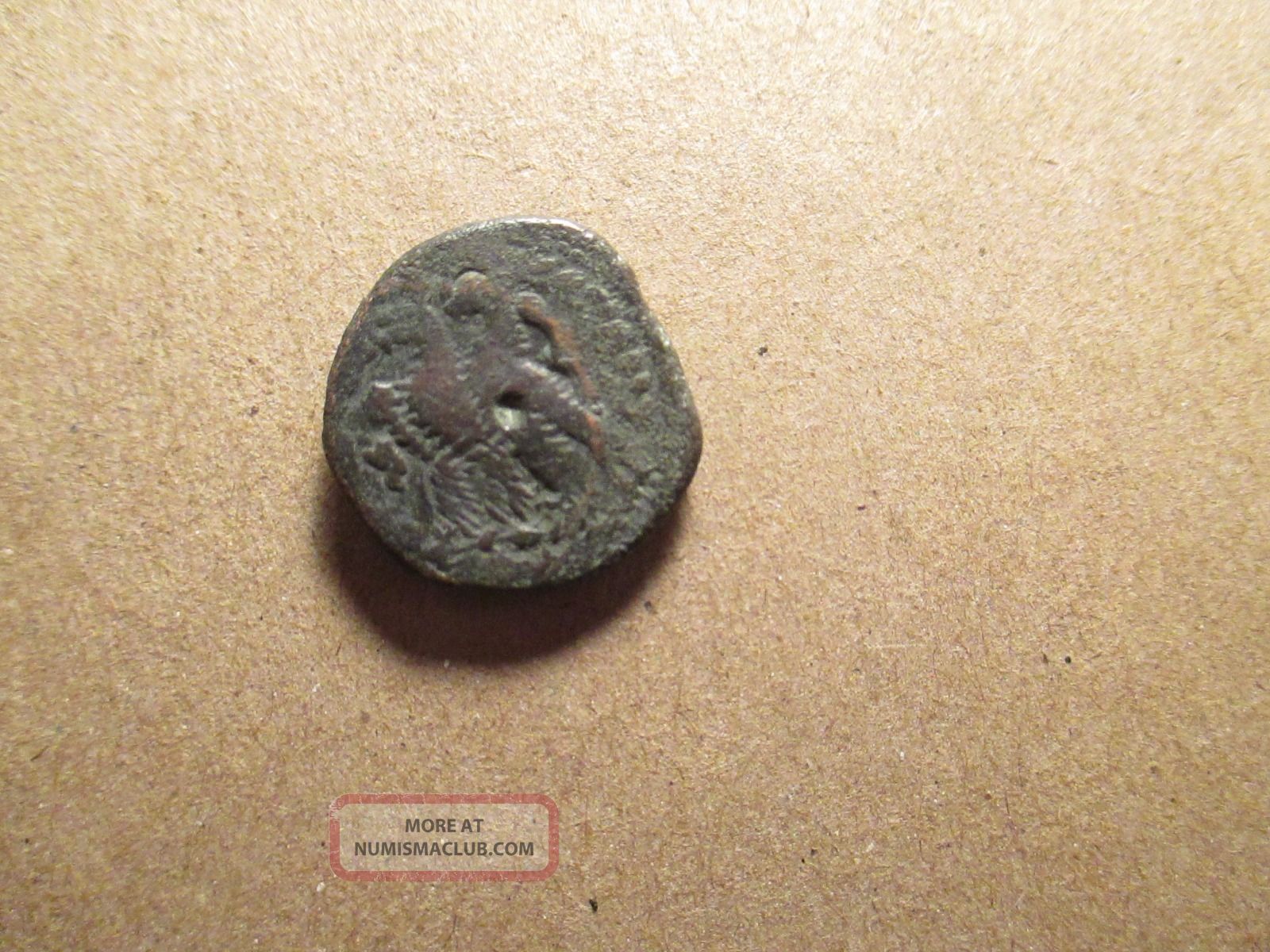 Ancient Greek Coin, Detail Of Zeus And Double Eagles 170 - 164 Bc ...