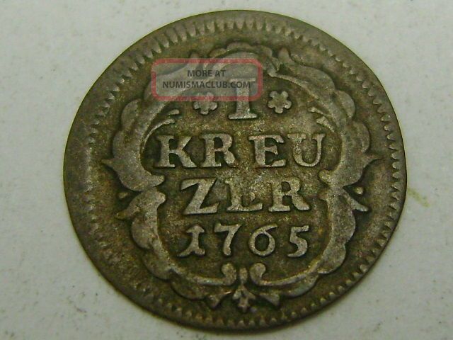 Austria Ein 1 Kreuzer 1760 W Km 2207 Franz I. 1745 - 1765 Vf