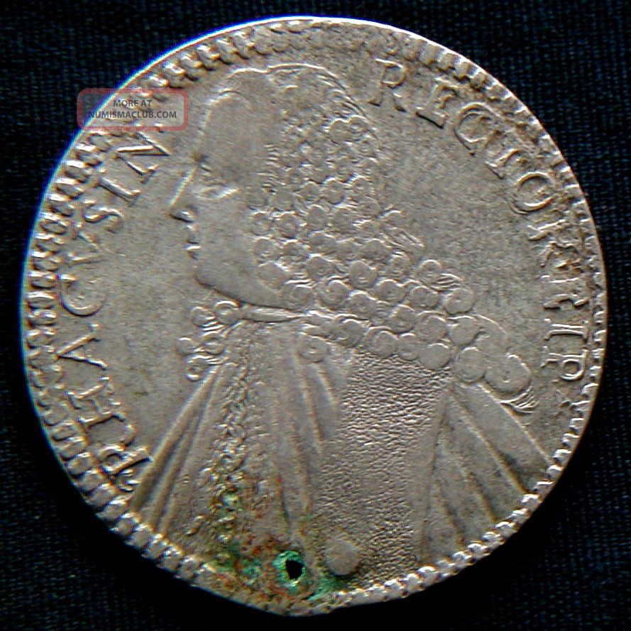 1770 Italy Rare Scudo Silver Coin Ragusa